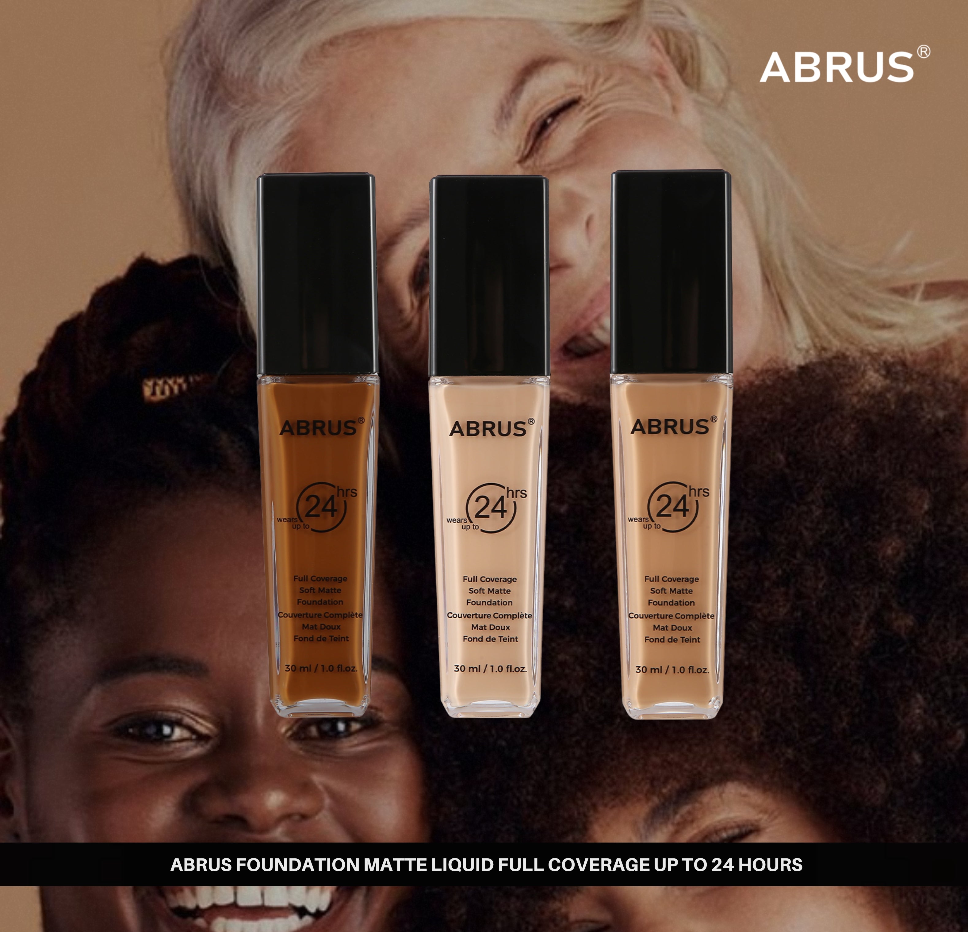 ABRUS Matte Liquid Foundation – Full Coverage, Flawless Finish – ABRUS ...